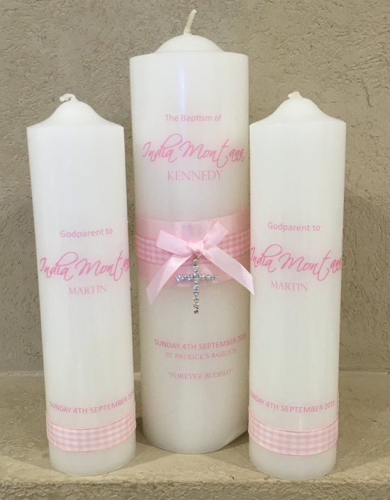 PINK Two tone ribbon wth diamante embellishment SET OF 3 | Classy ...